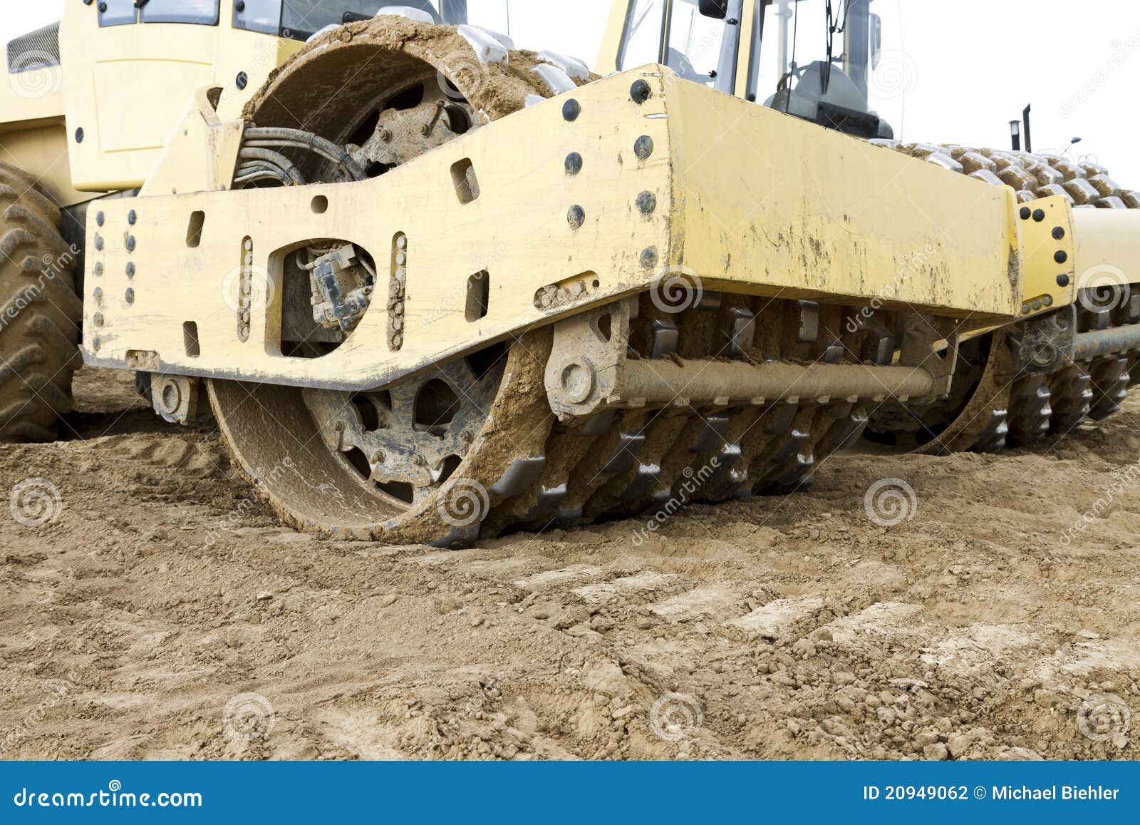 Ramming Machine For Compaction Of Soil At Construction Site When Laying ...