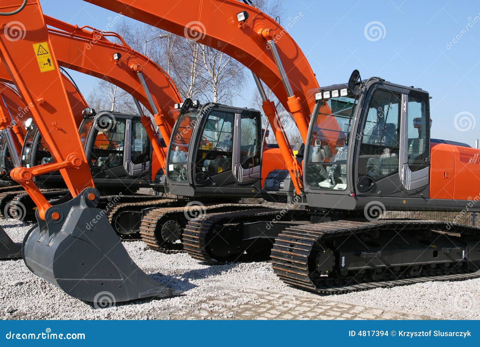 Construction machine stock photo. Image of hydraulic, excavator - 4817394