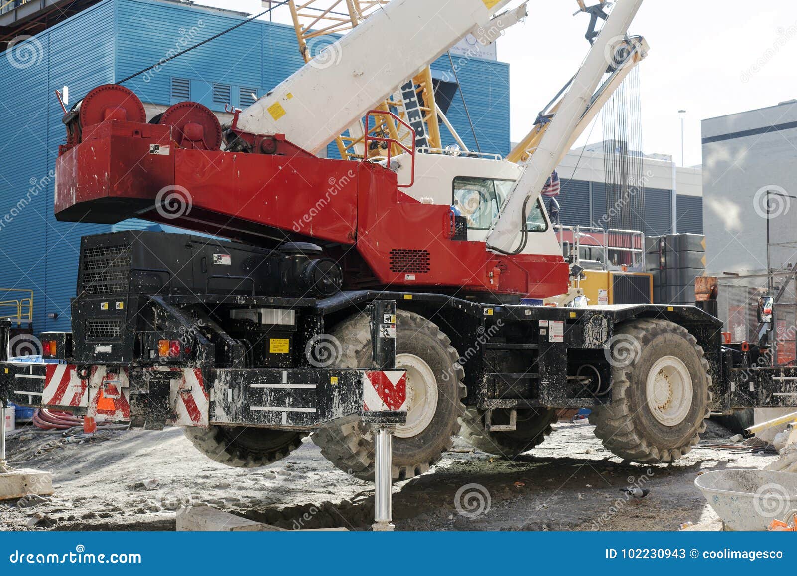 A Construction Machine in the City Stock Image - Image of digger, site ...