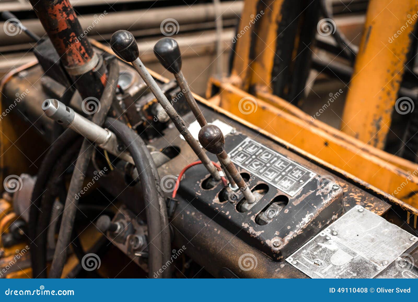 COnstruction Machine Interior Stock Photo - Image of grungy, factory ...