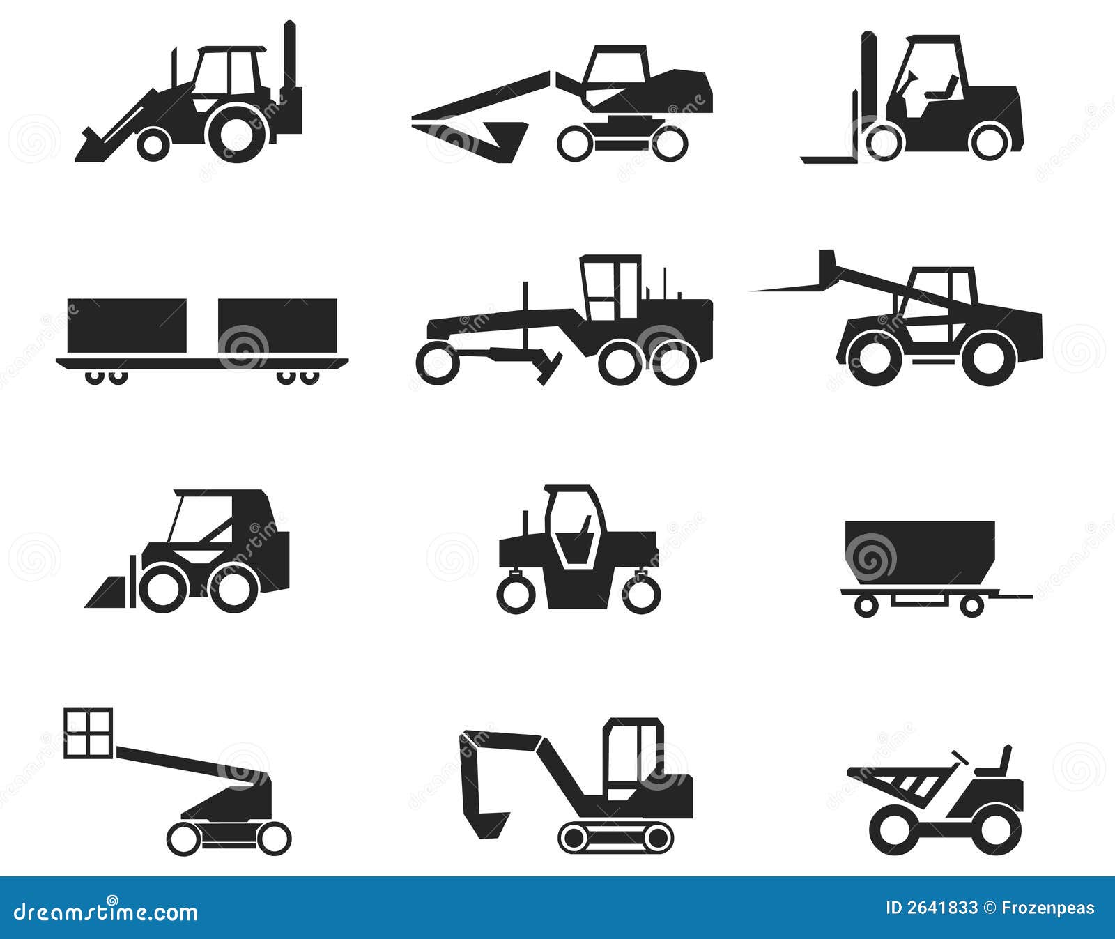 Construction Machinery stock vector. Illustration of industry - 2641833