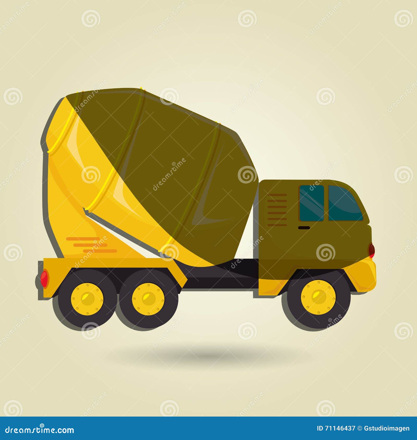 Construction Machinery Design Stock Illustration - Illustration of ...