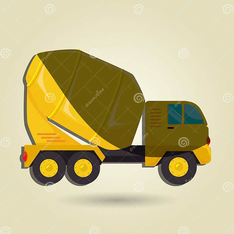 Construction Machinery Design Stock Illustration - Illustration of ...