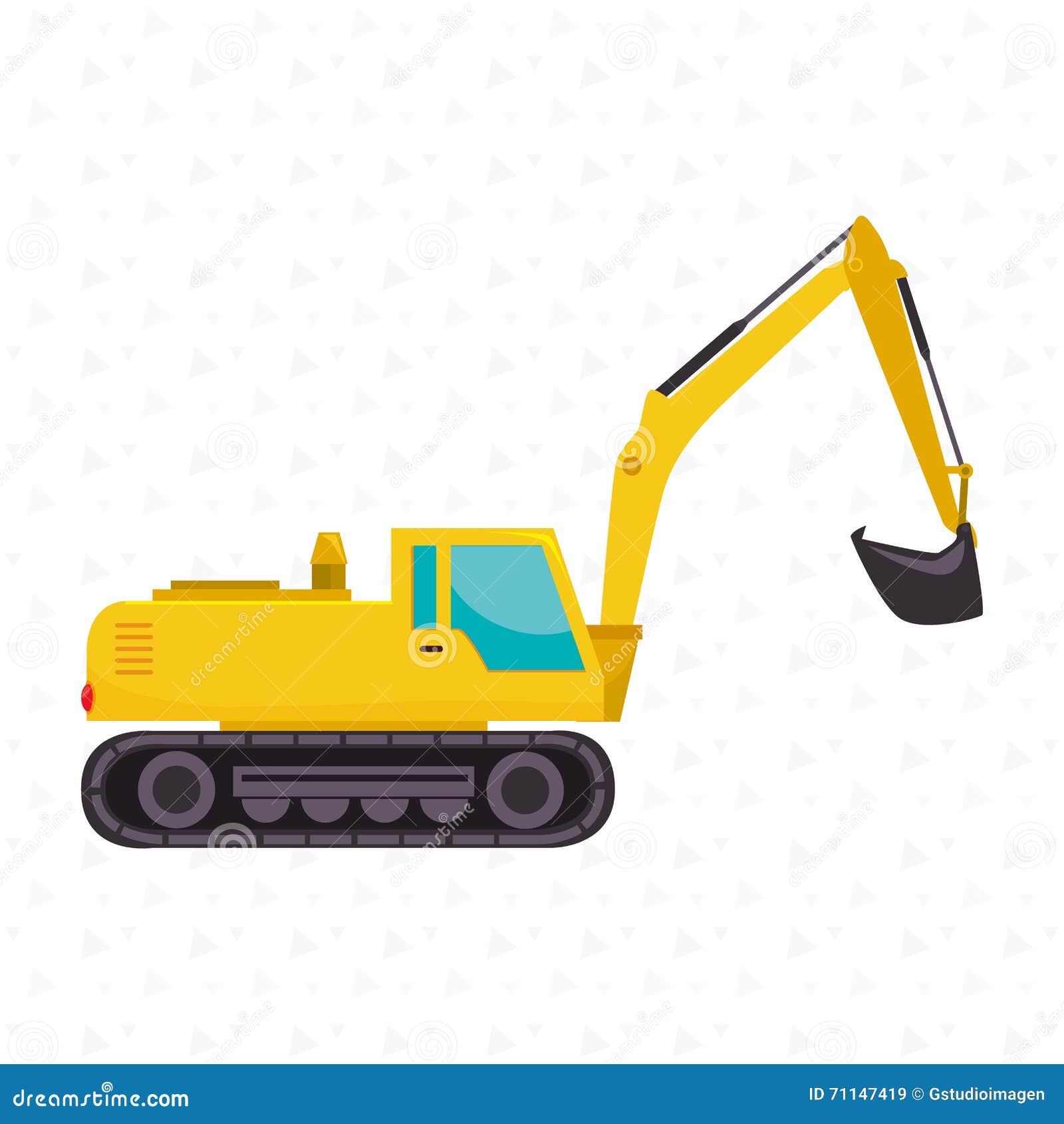 Construction Machinery Design Stock Illustration - Illustration of ...