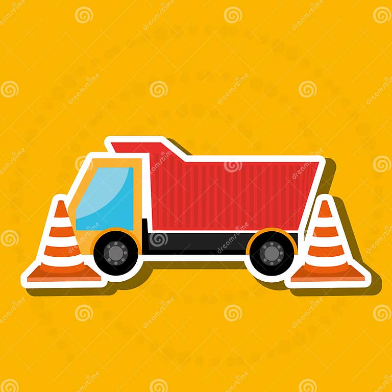 Construction Machinery Design Stock Illustration - Illustration of ...