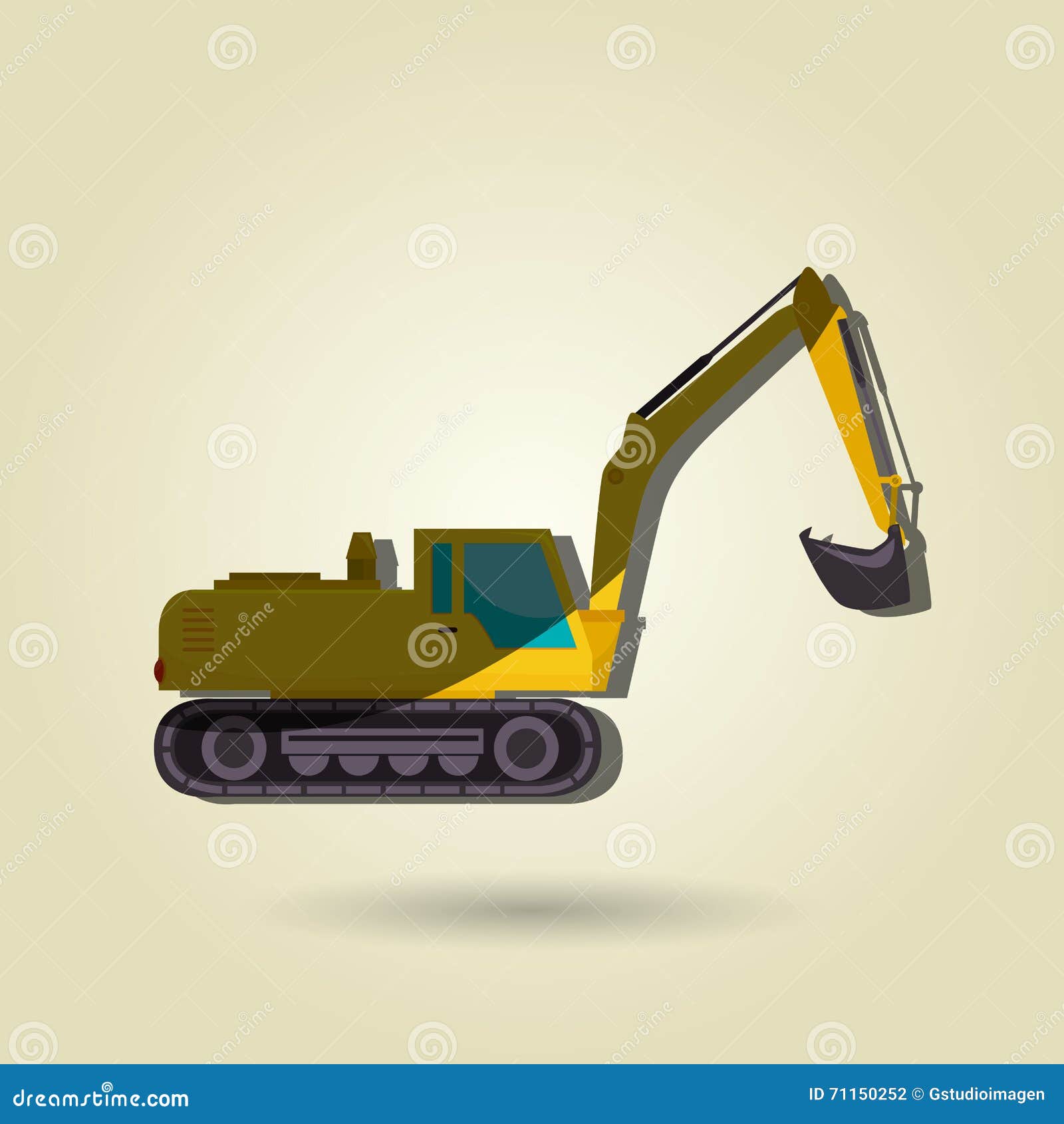 Construction Machinery Design Stock Illustration - Illustration of ...