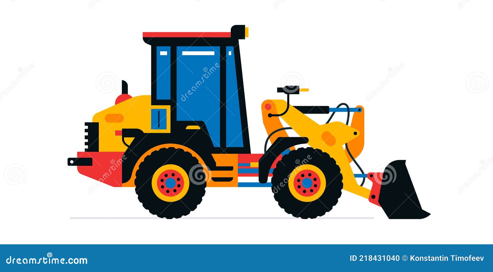 Construction Machinery, Front-end Loader, Tractor, Excavator ...