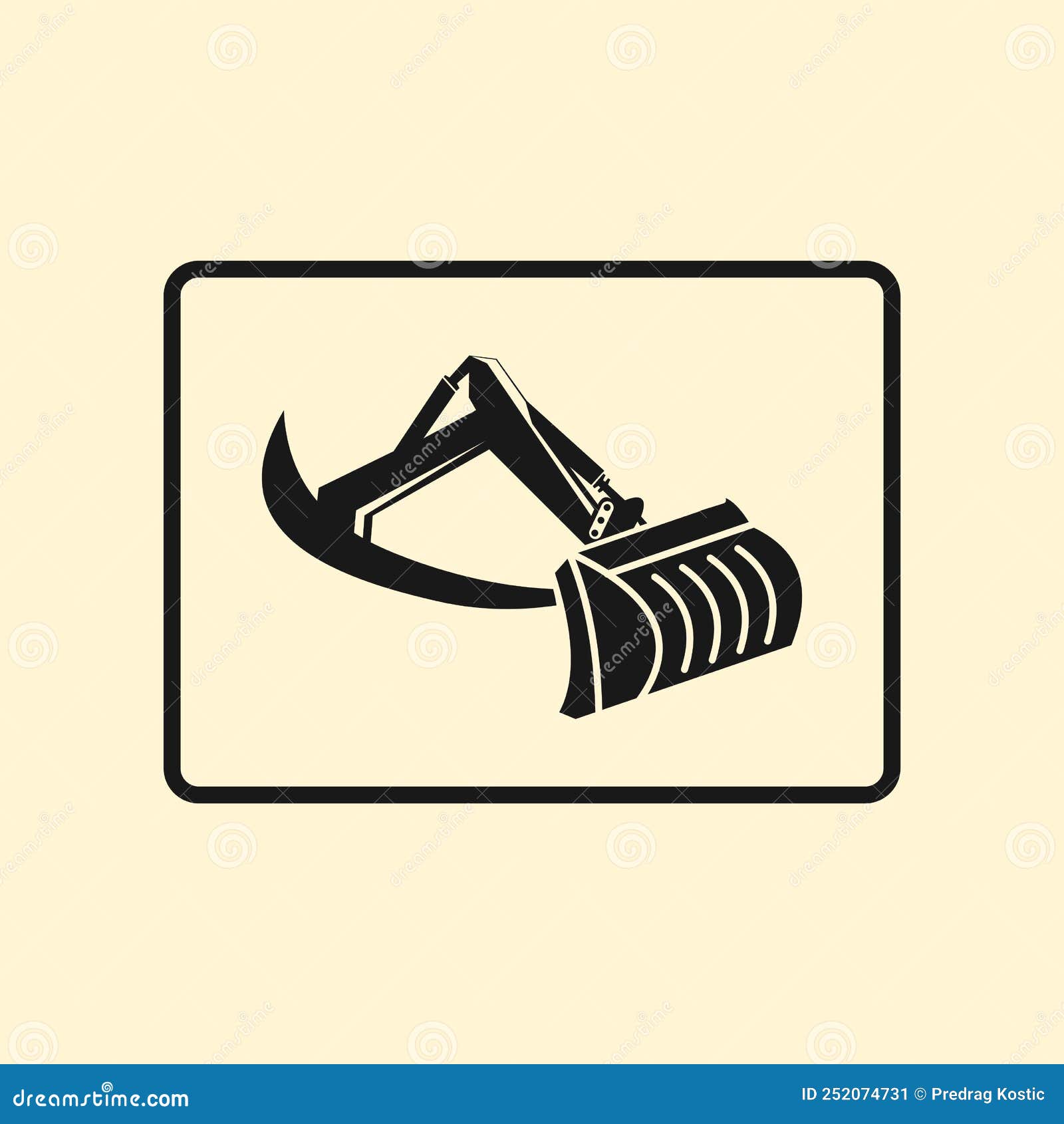 Construction Machinery Logo Stock Illustration - Illustration of design ...