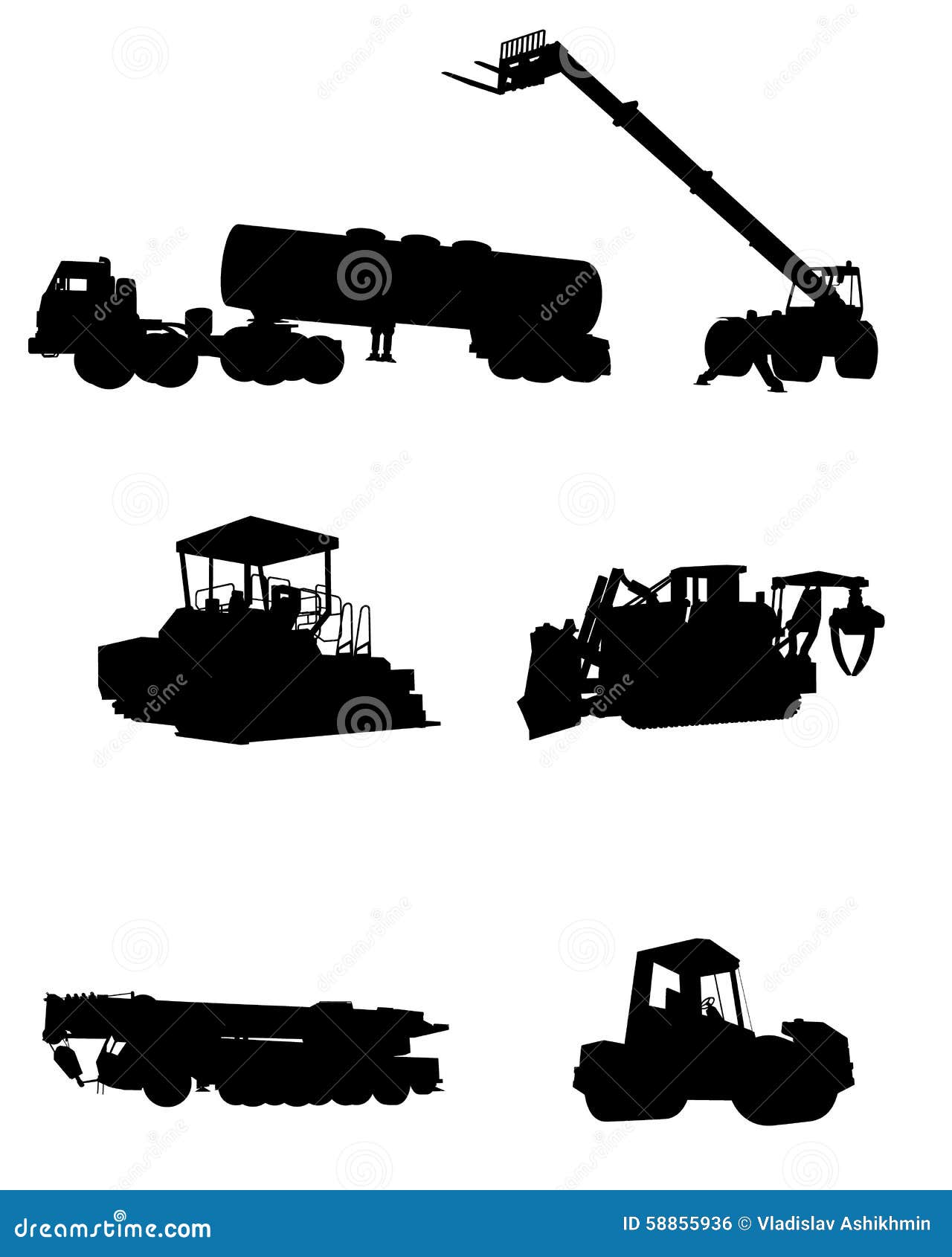 Refueller Truck Color Isometric Drawings Cartoon Vector | CartoonDealer ...