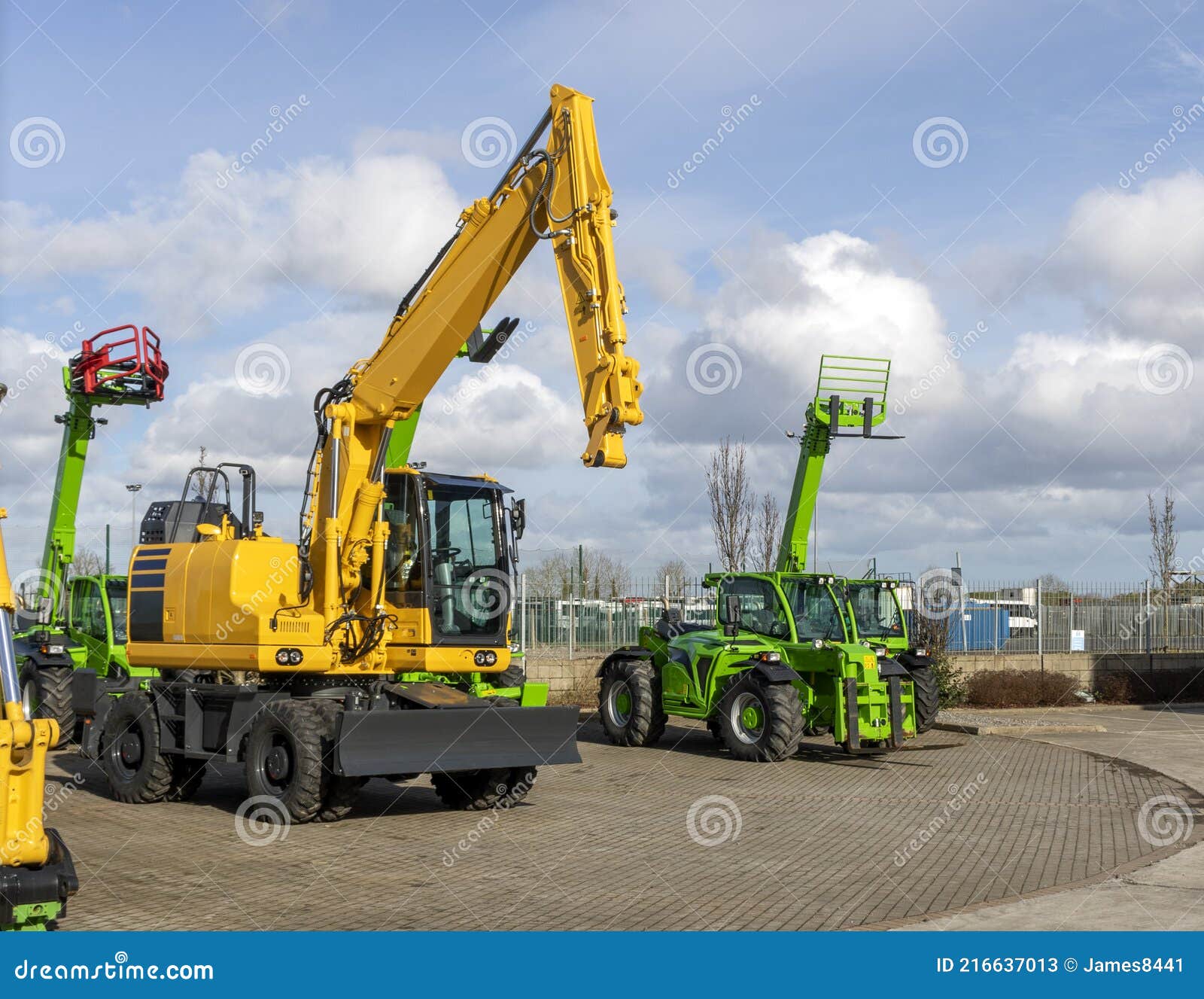 Construction Machinery on Site Stock Image - Image of vehicle ...