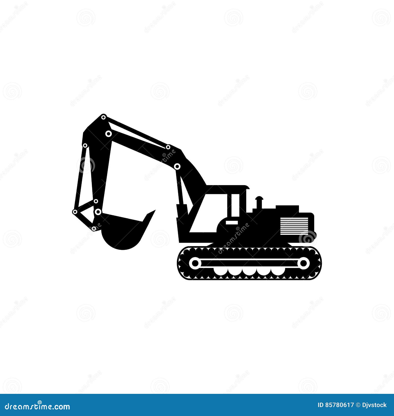 Construction Machinery Vehicle Stock Illustration - Illustration of ...