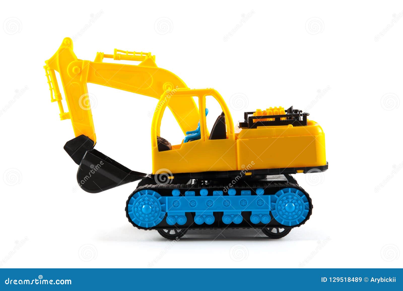 Construction Machinery on a White Background. Stock Image - Image of ...