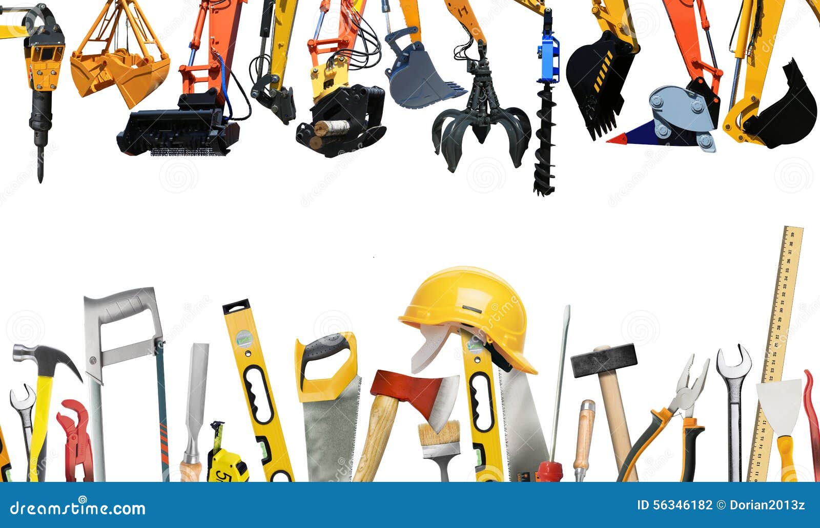 Construction Machines and Tools Stock Photo - Image of machinery ...