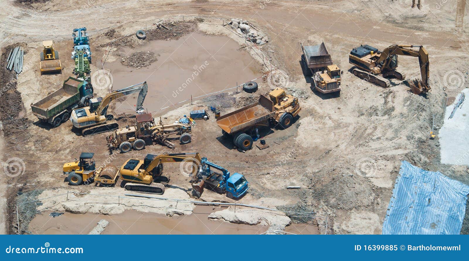 Construction Machines at Work Stock Image - Image of industrial ...