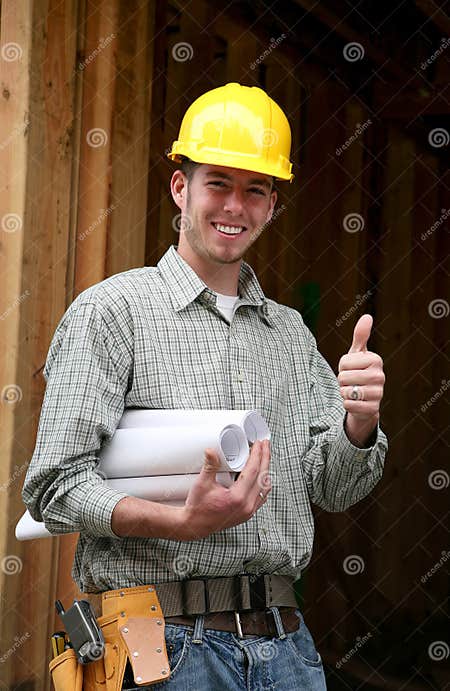 Construction Man stock image. Image of layout, handsome - 2040837