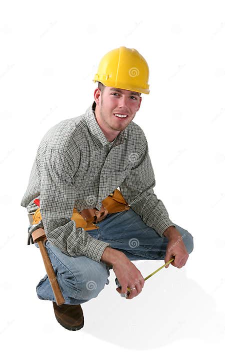Construction Man stock photo. Image of measure, building - 2090002