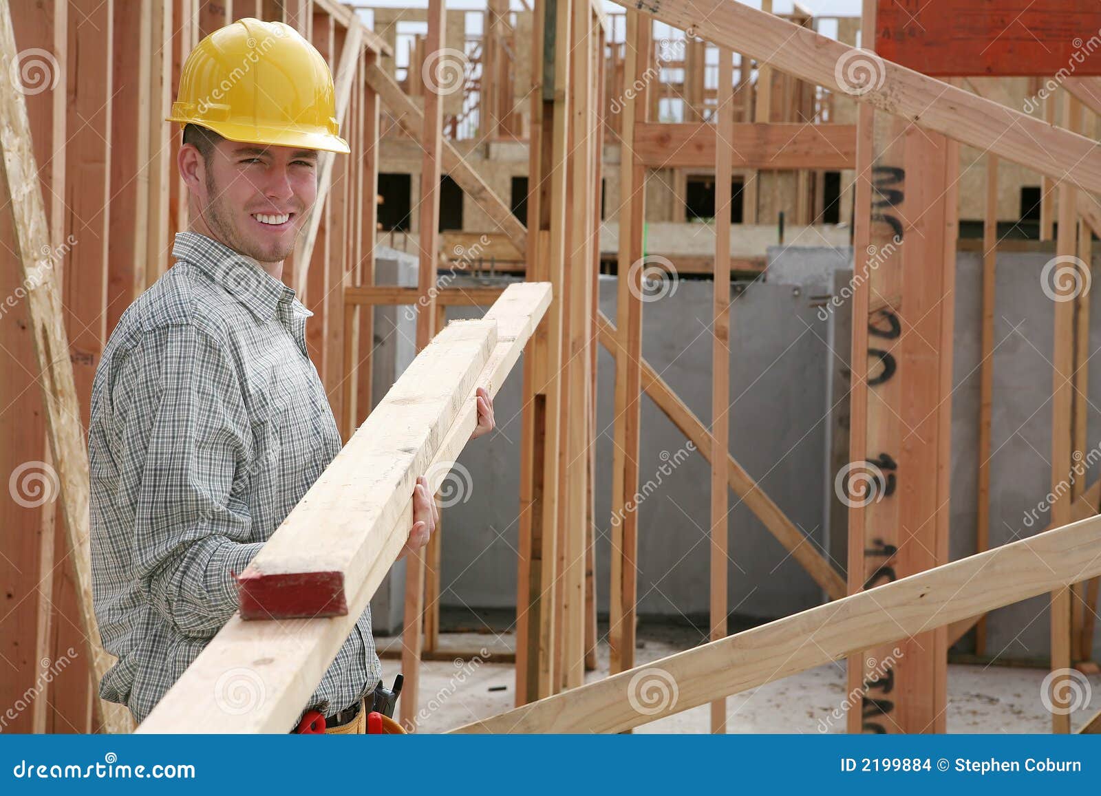Construction Man stock photo. Image of builder, fixing - 2199884