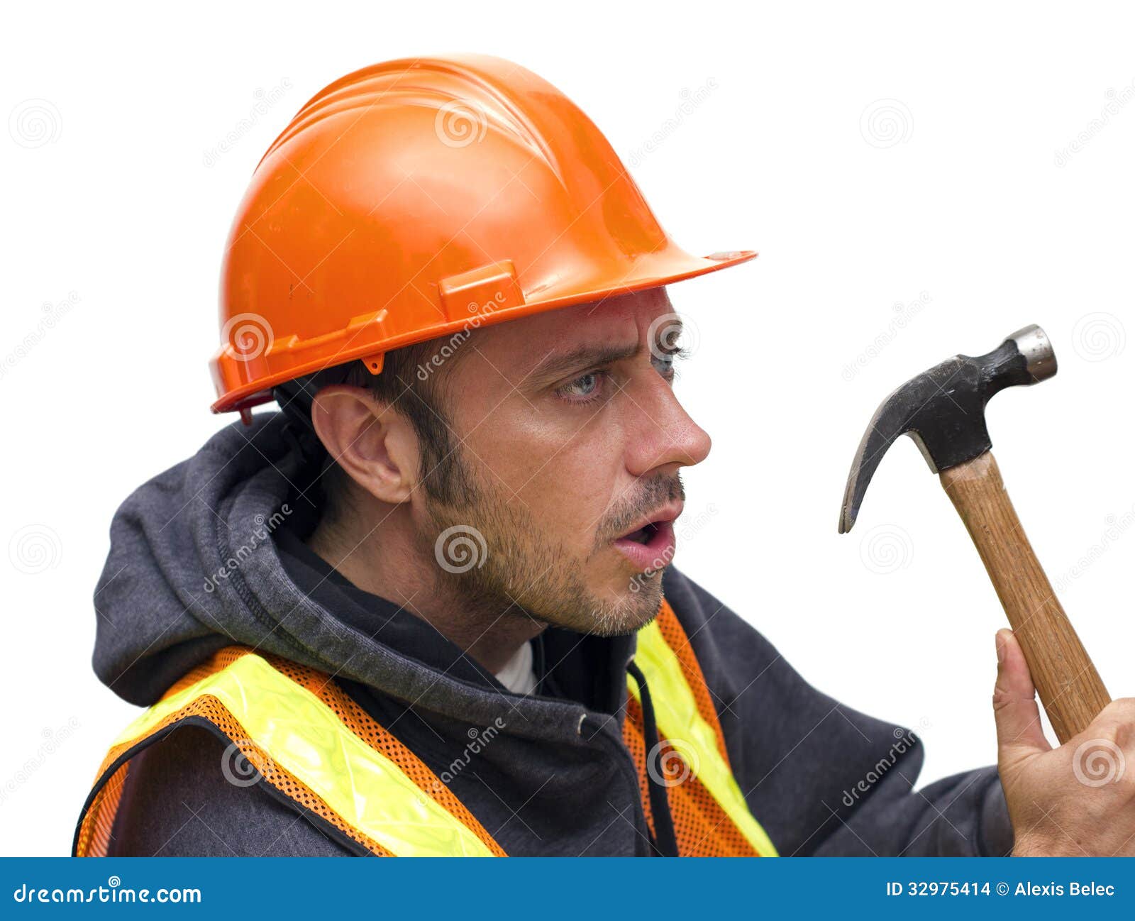 Construction man stock photo. Image of handyman, construction - 32975414