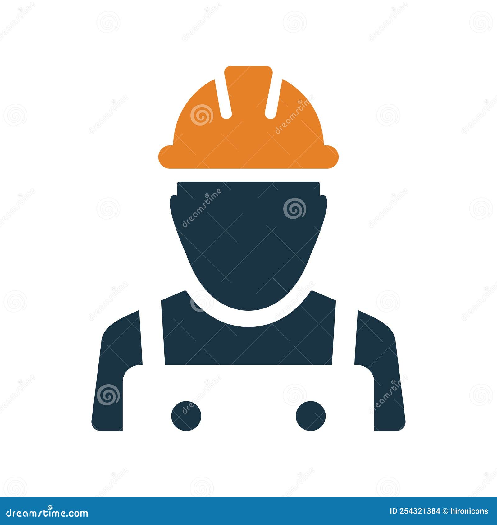 Construction, Man Icon. Editable Vector Logo Stock Illustration ...