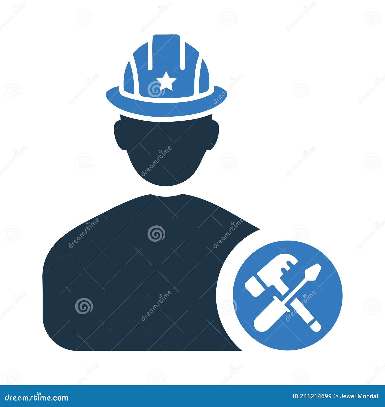 Construction, Man Icon. Vector Sketch.65 Stock Vector - Illustration of ...