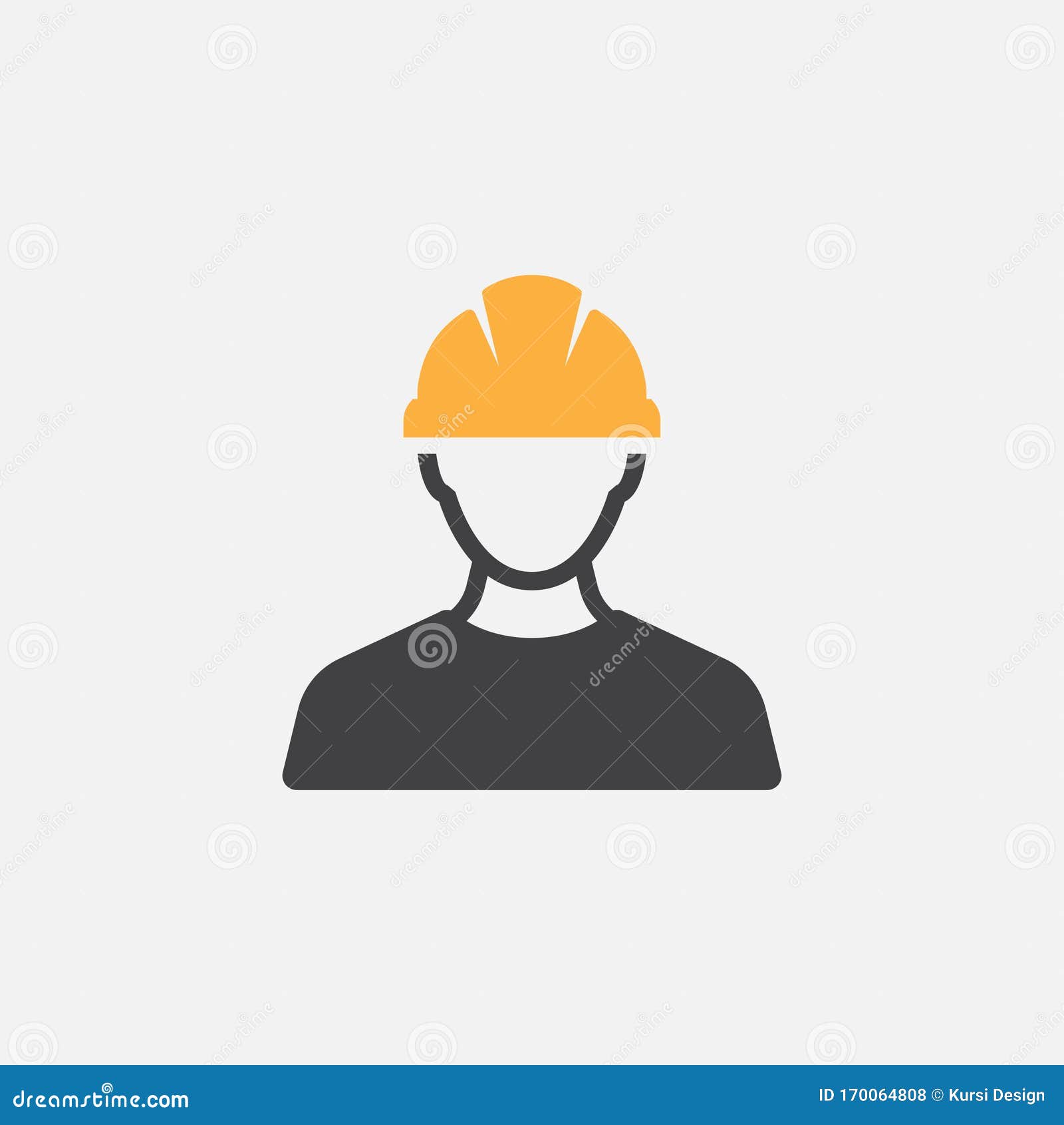 Construction Man Icon Vector Stock Vector - Illustration of maintenance ...