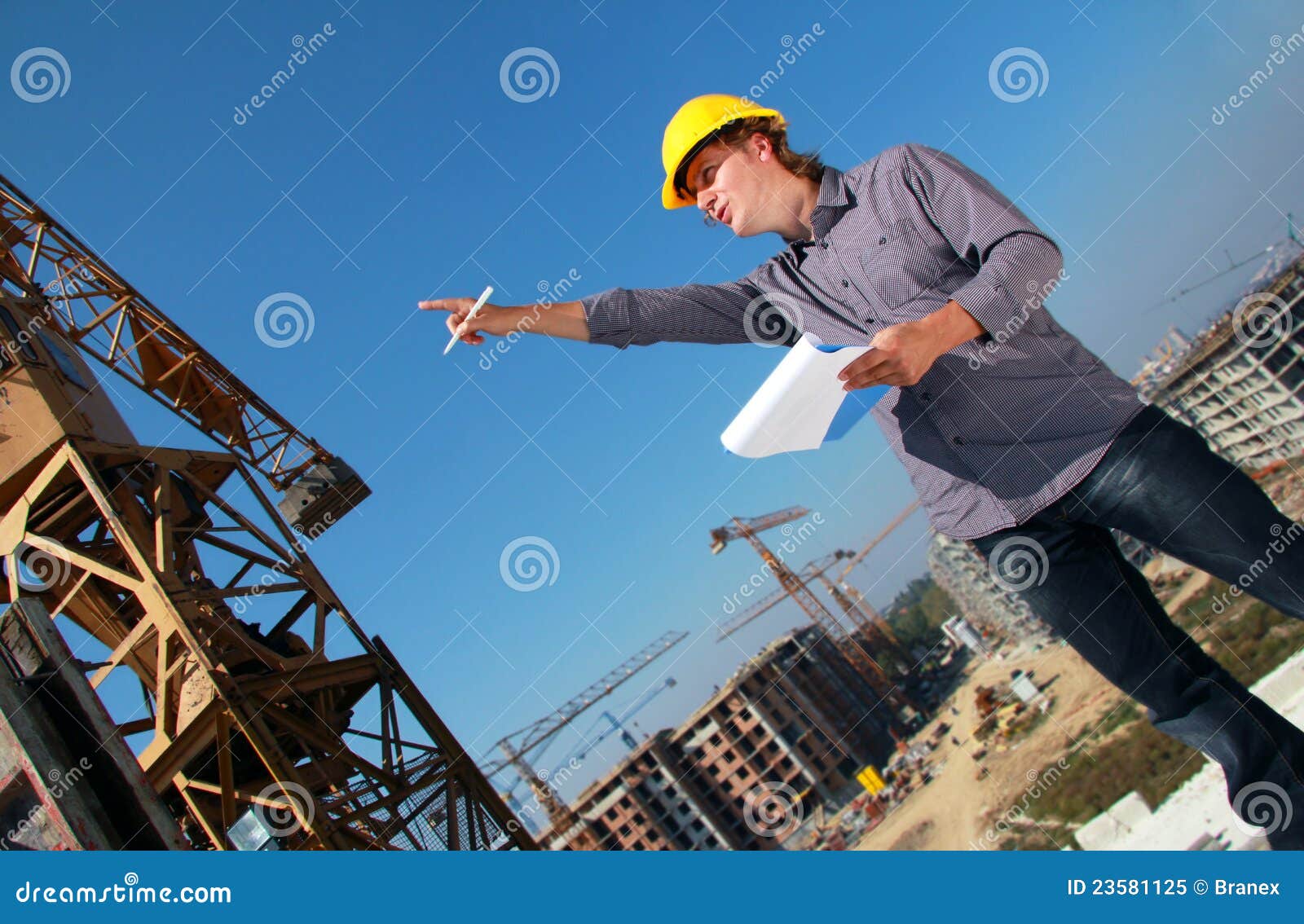 Construction Manager stock image. Image of businessmen - 23581125