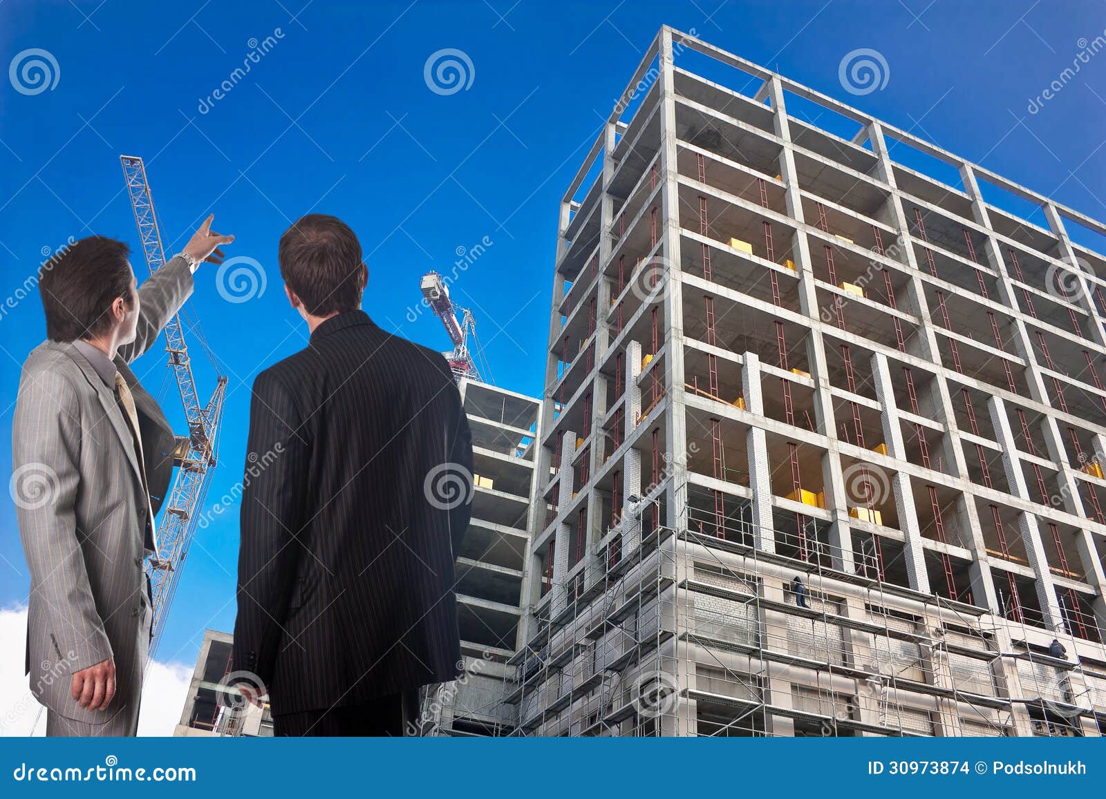 Construction Manager and Engineer on Construction Stock Photo - Image ...