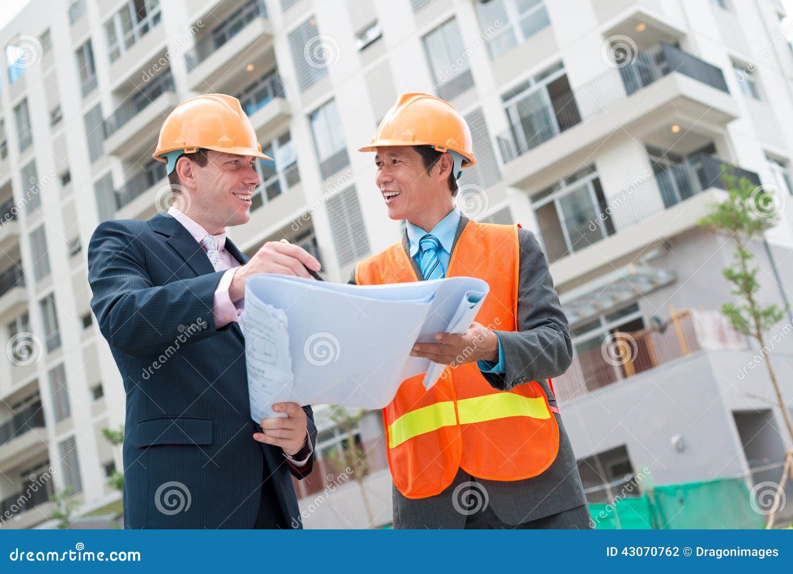 Construction Manager and Engineer Stock Photo - Image of caucasian ...