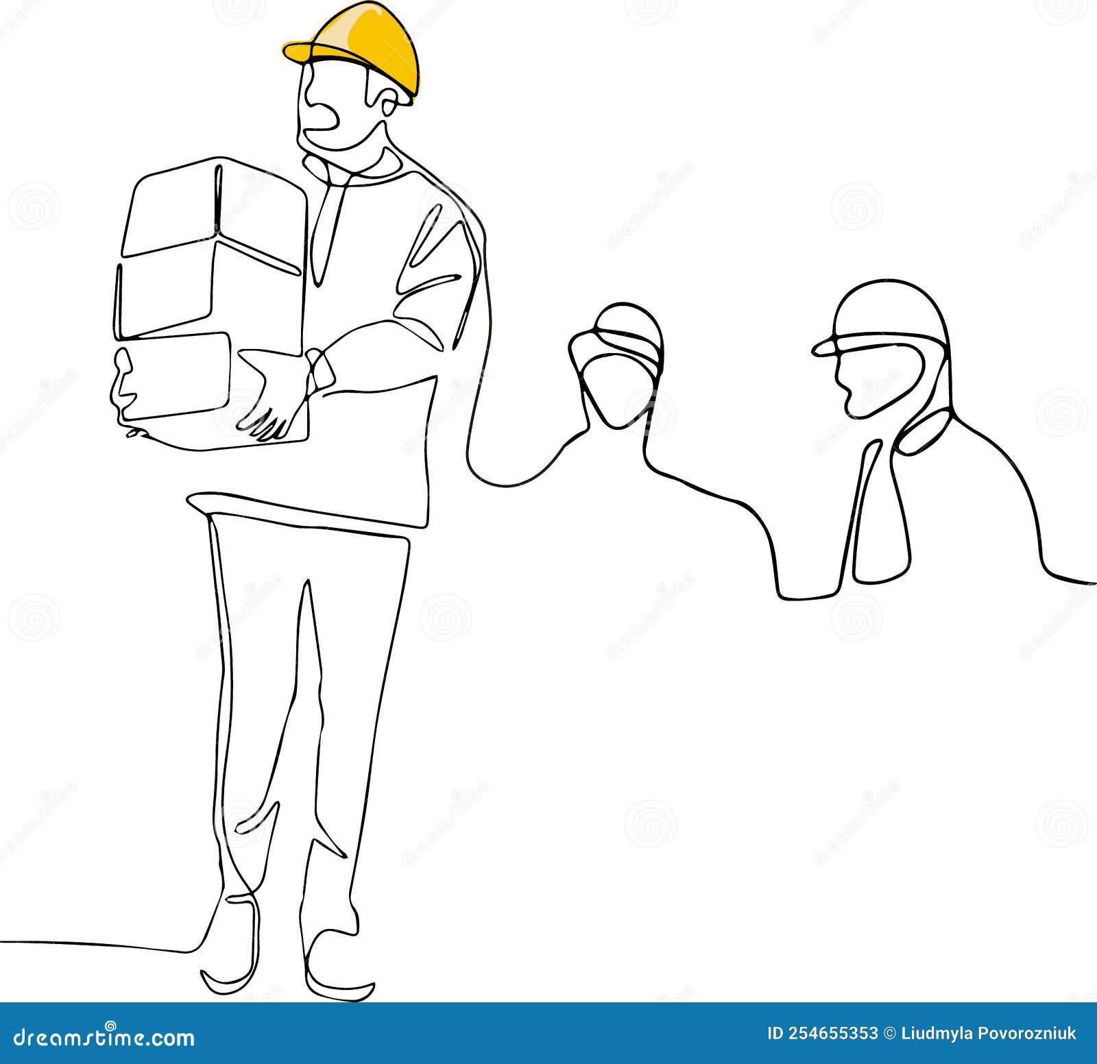 Construction Manager and Engineer Working Stock Vector - Illustration ...