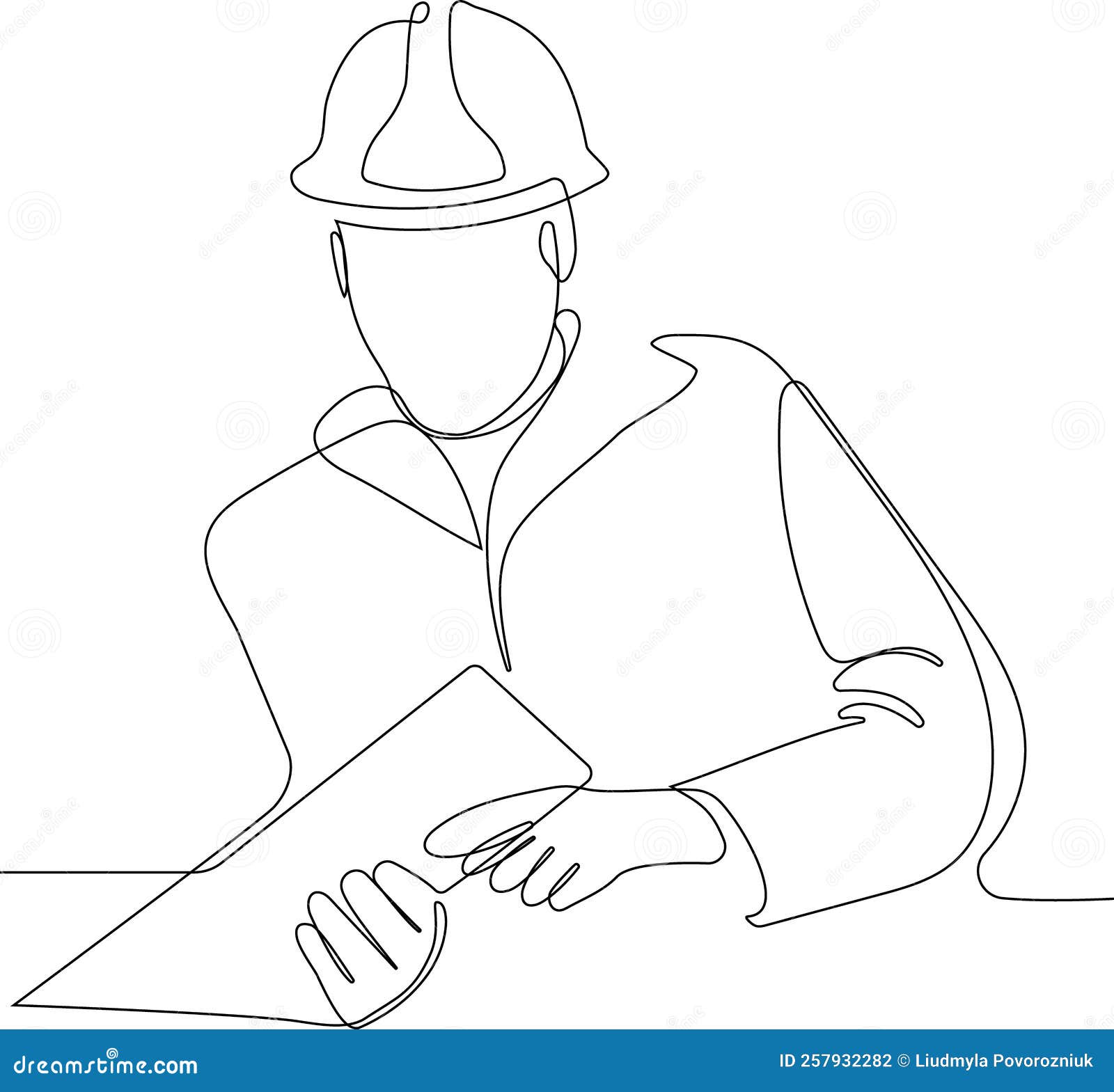 Construction Manager and Engineer Working Stock Vector - Illustration ...