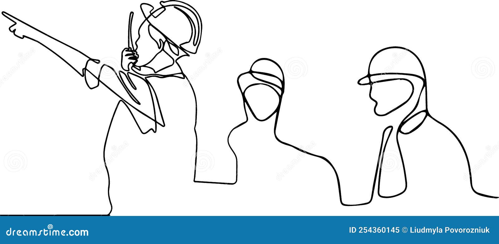 Construction Manager and Engineer Working Stock Vector - Illustration ...