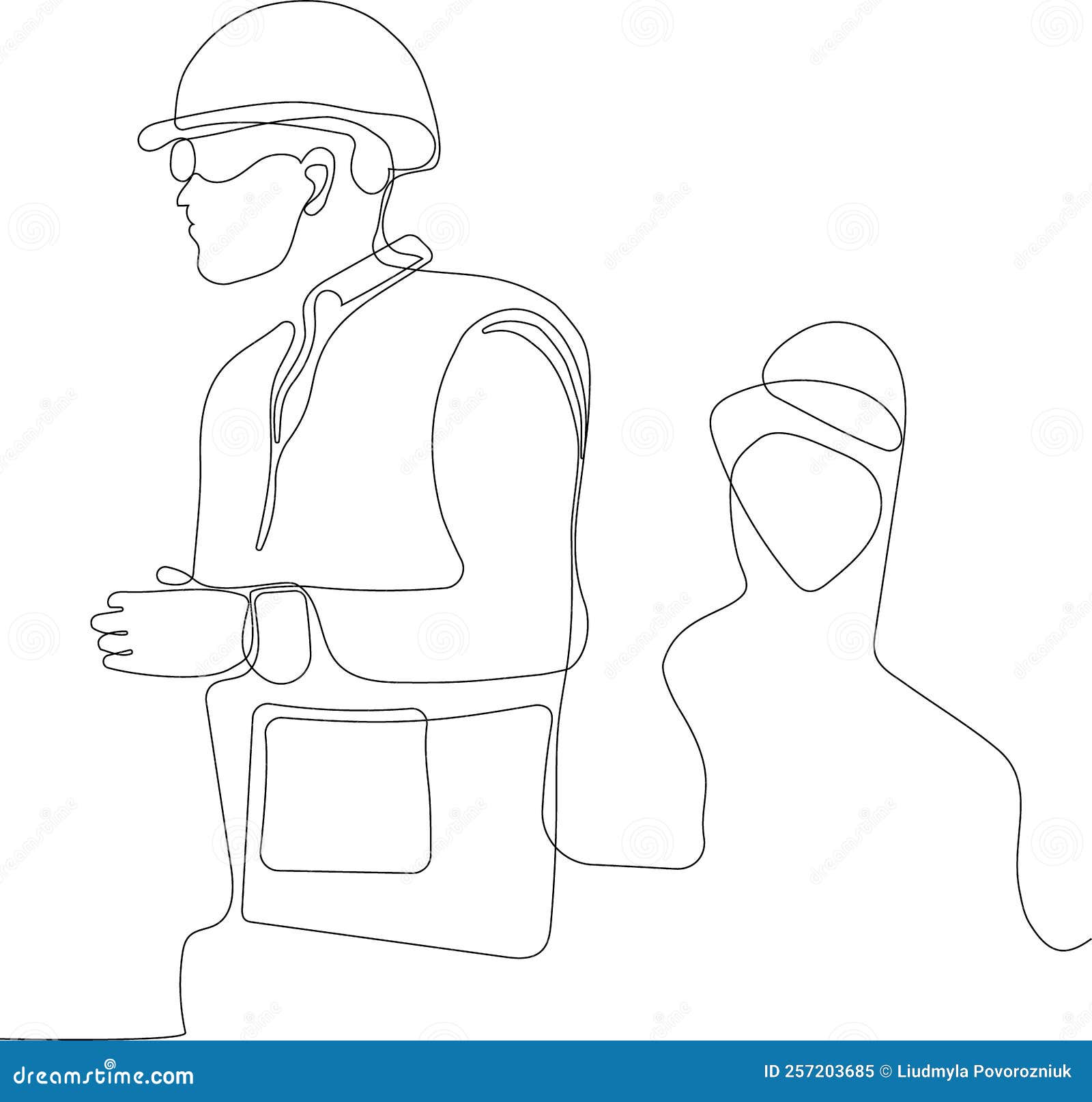 Construction Manager and Engineer Working Stock Vector - Illustration ...