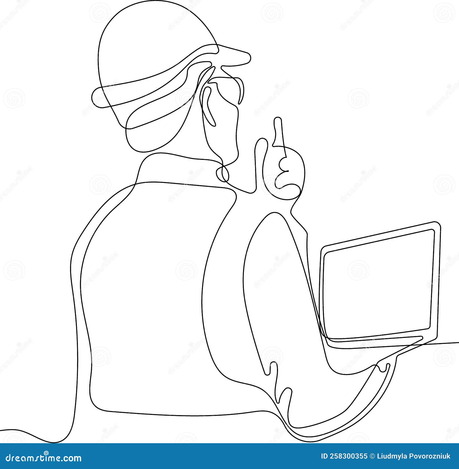 Construction Manager and Engineer Working Stock Vector - Illustration ...