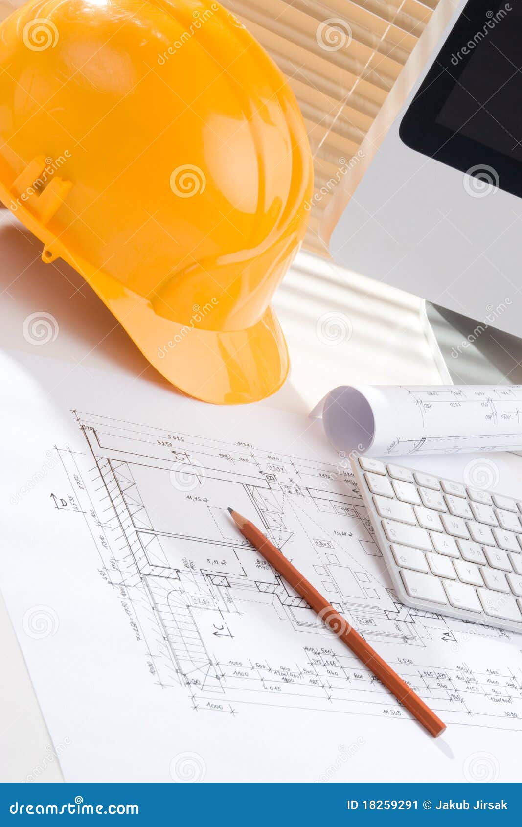 Construction Manager Office Stock Image - Image of restore, architect ...