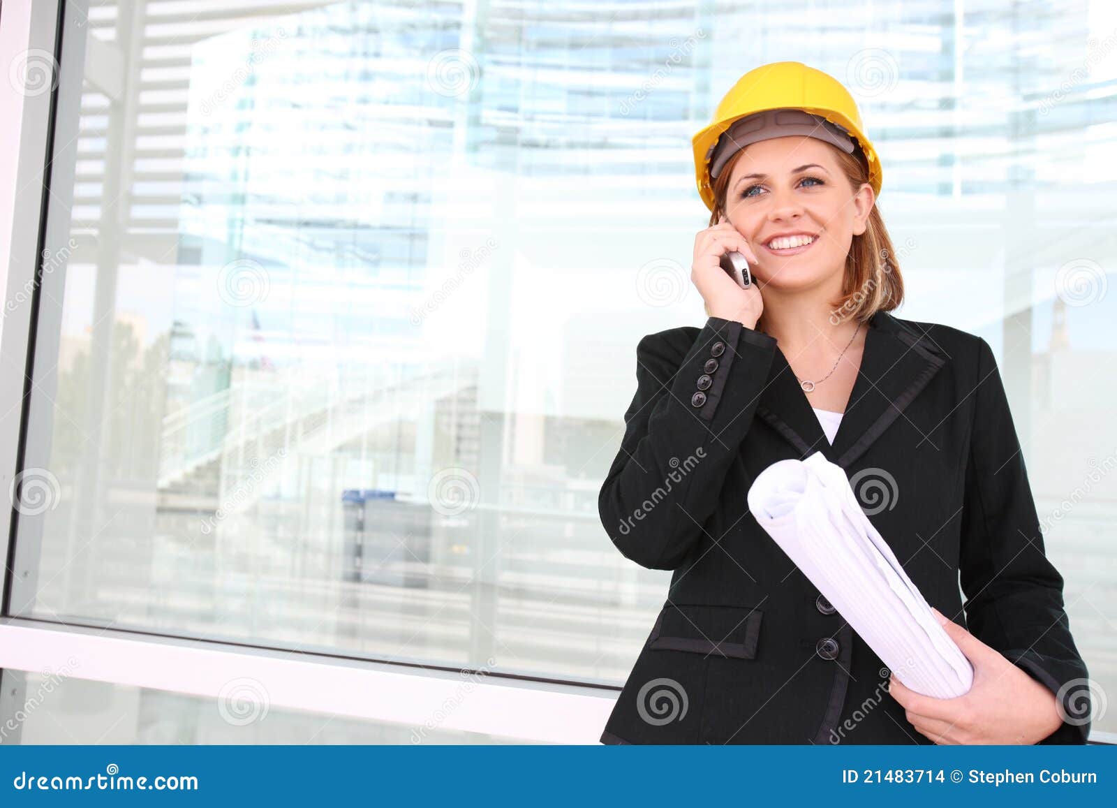 Construction Manager Woman stock photo. Image of expert - 21483714