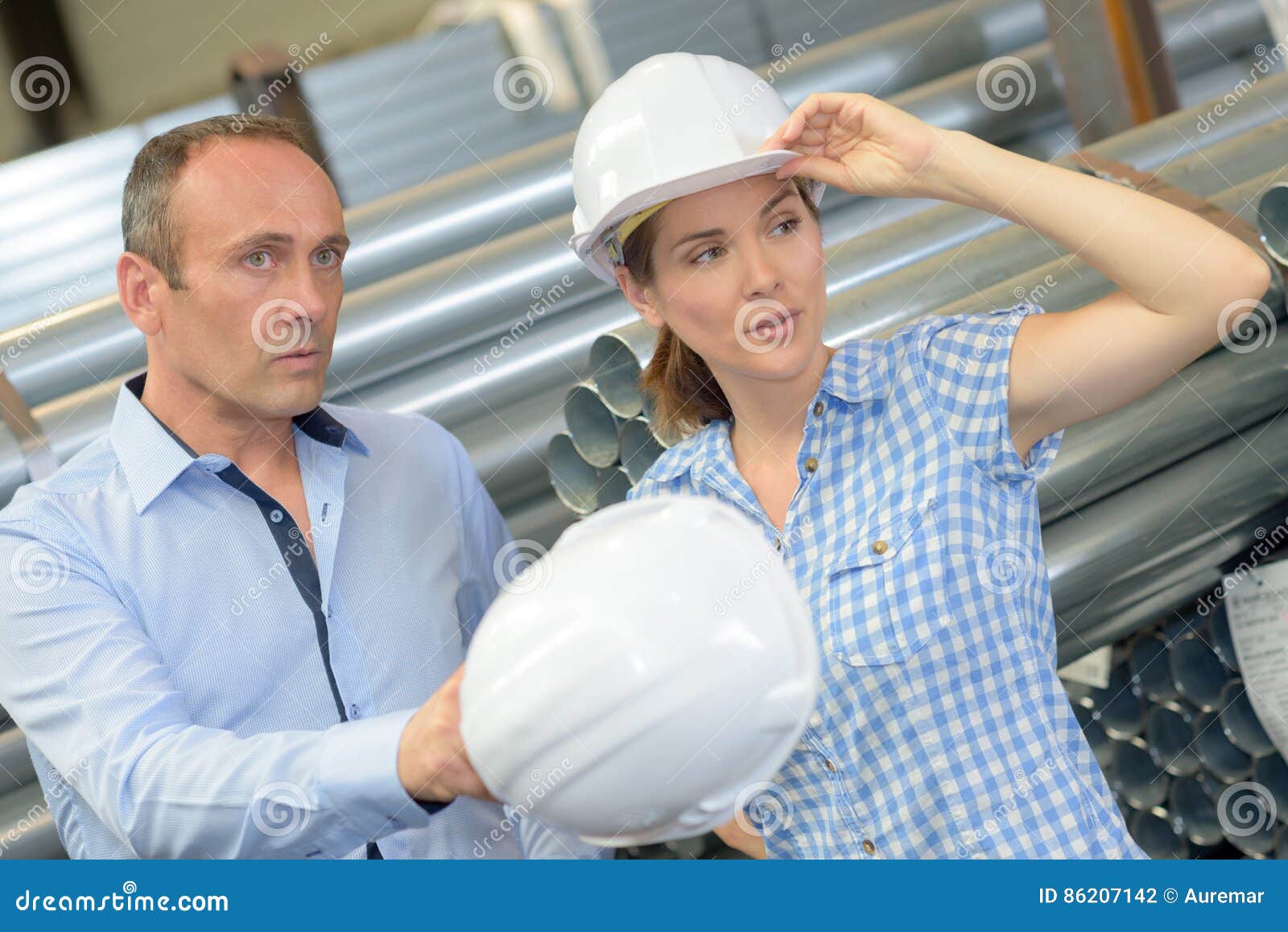 Construction Managers Having Conversation Stock Photo - Image of ...