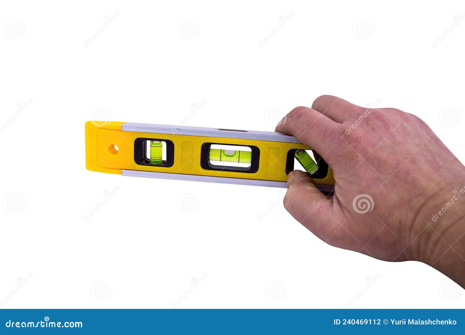 Construction Manual Level for Surface Marking Stock Photo - Image of ...