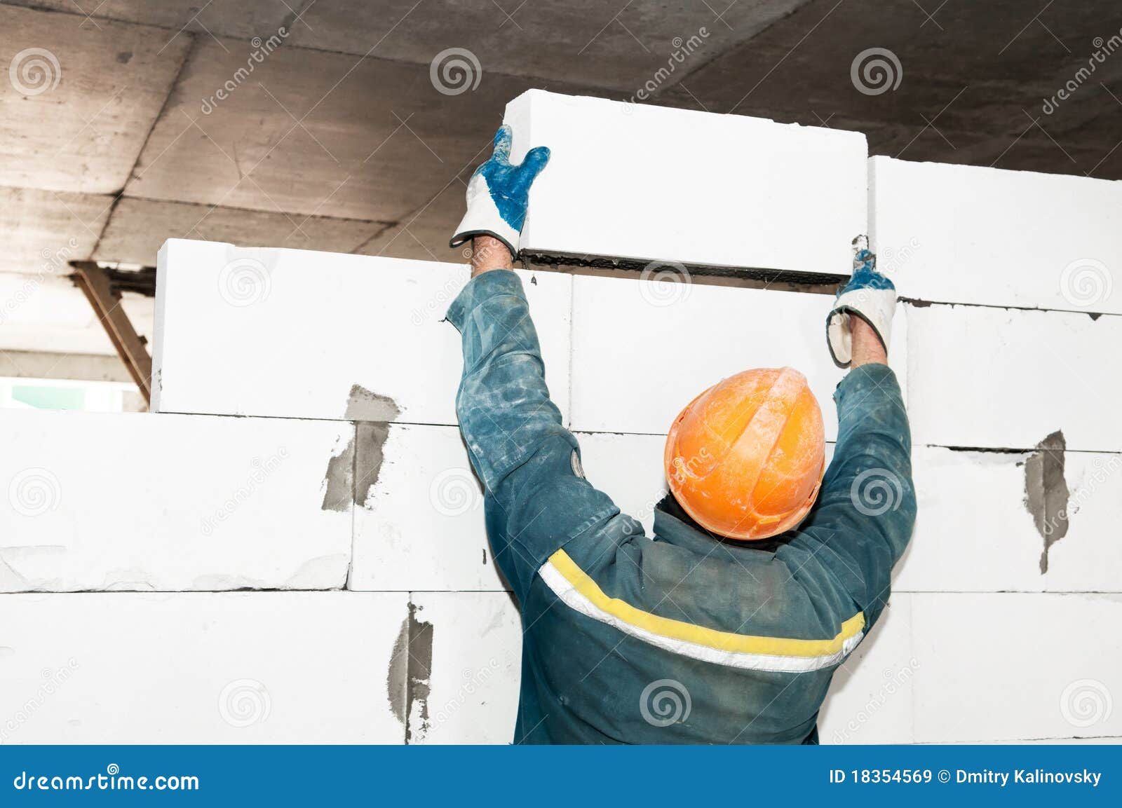 Construction mason worker stock image. Image of industry - 18354569