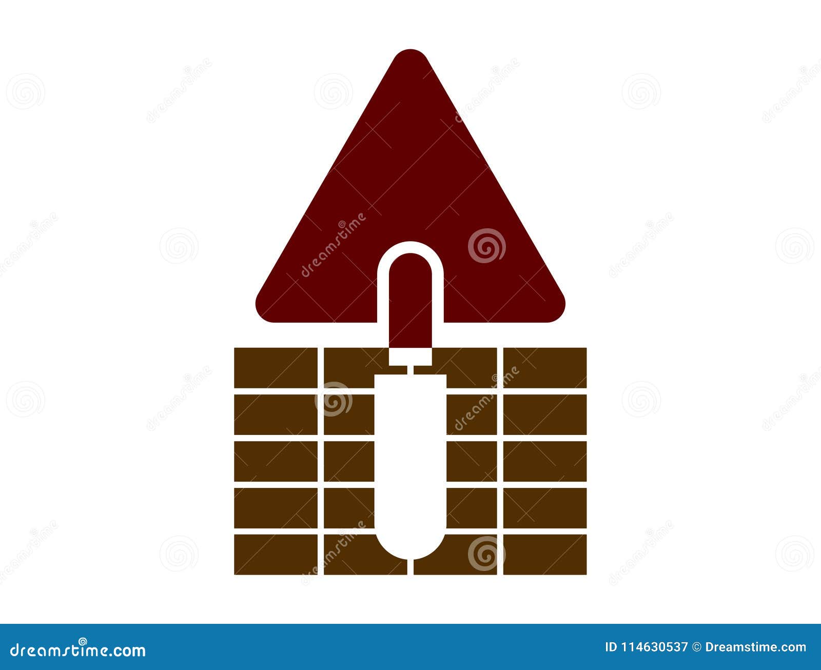 Construction and masonry stock vector. Illustration of logo - 114630537