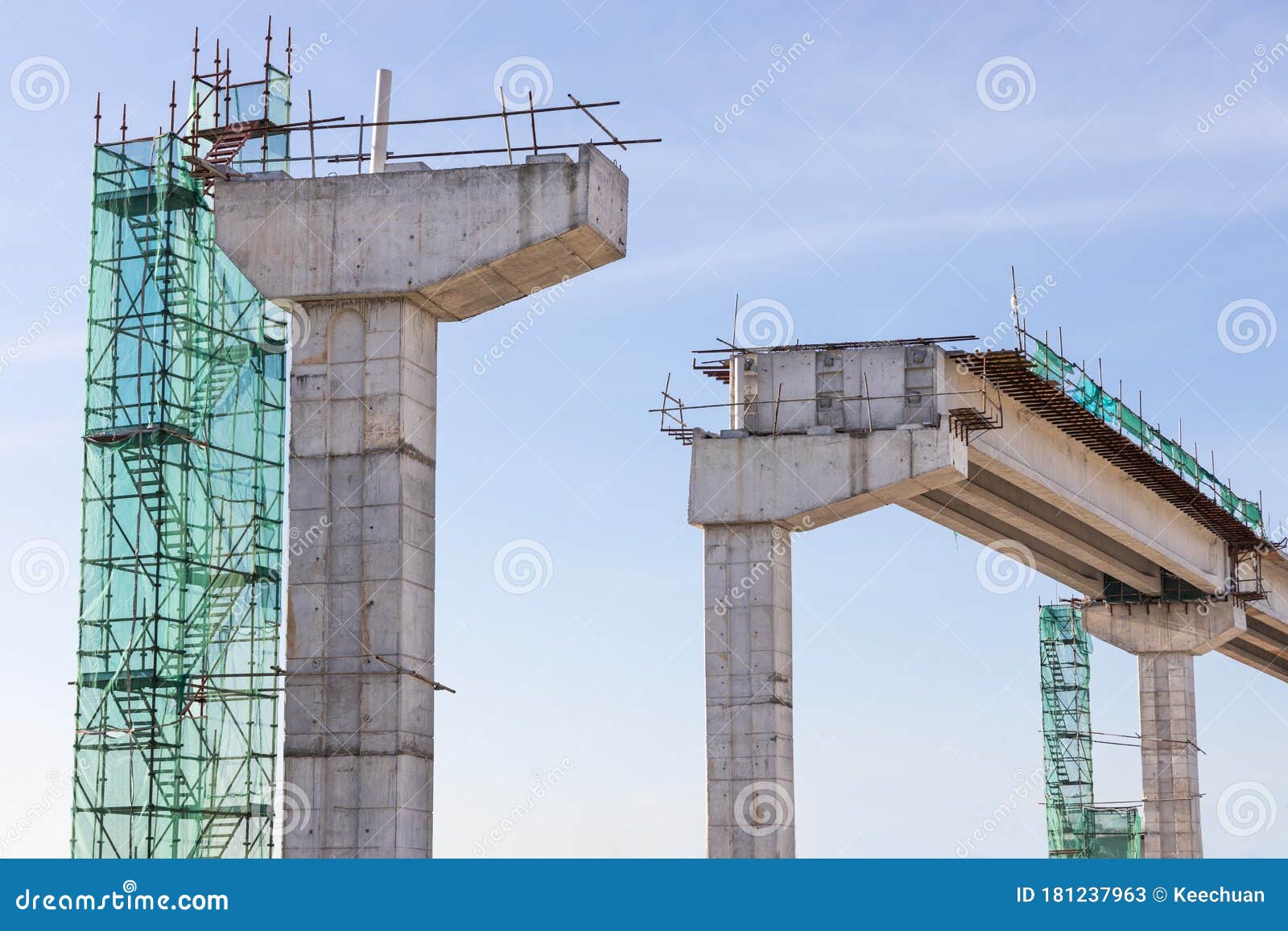 Construction of Mass Rail Transit Column Infrastructure in Progress ...
