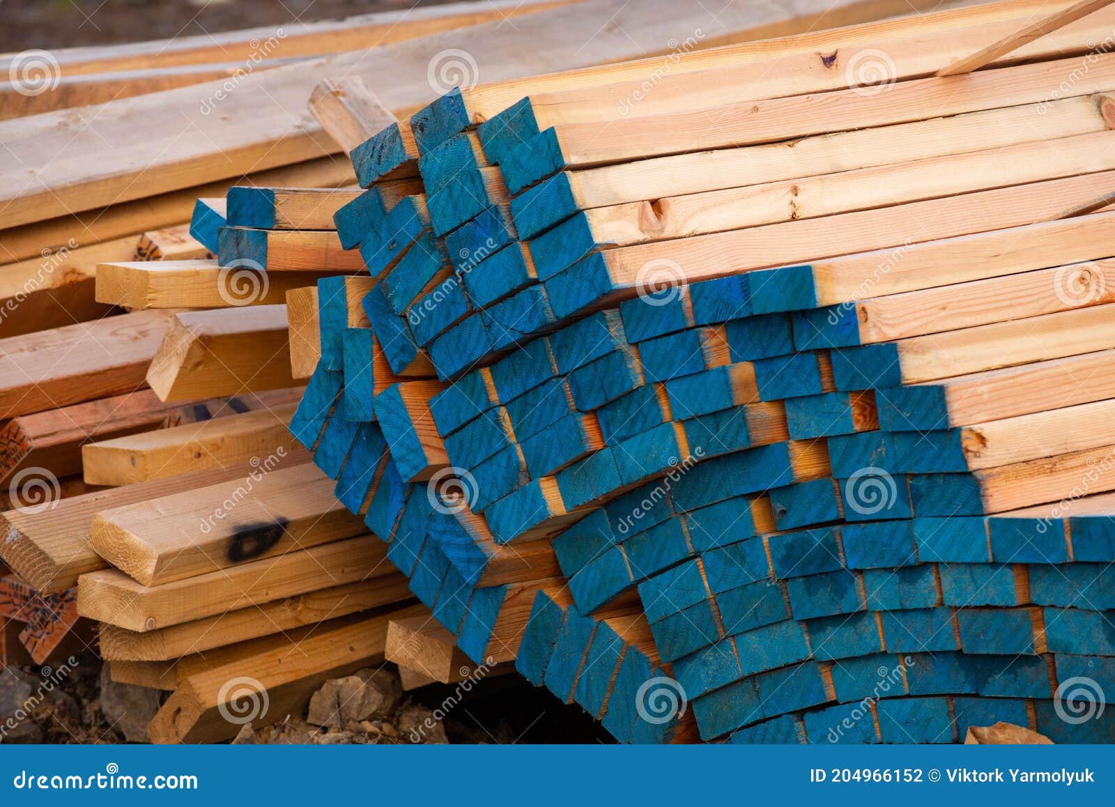 Construction material 2x4 stock photo. Image of rough - 204966152