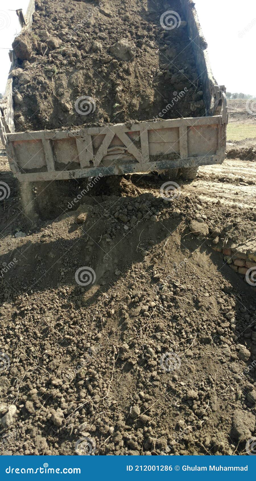 Construction Material Loaded Trucks 01 Stock Photo - Image of soil ...