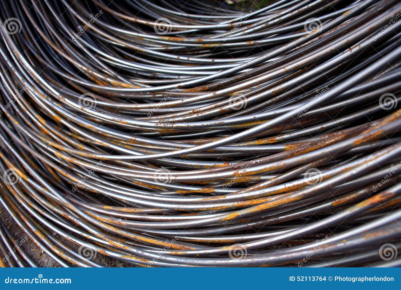 Construction Material - Roll of Metal Wire Strands Stock Illustration ...