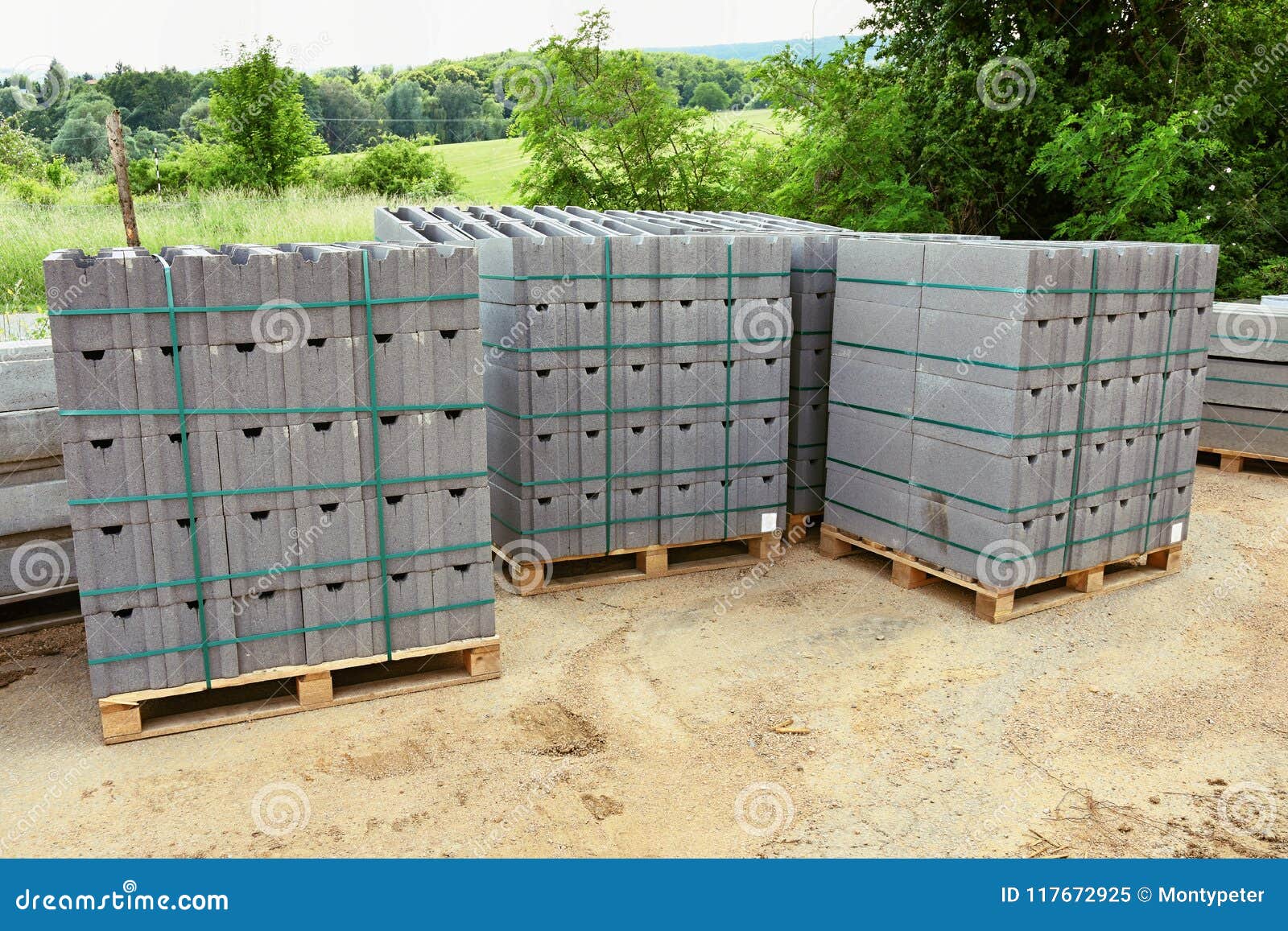 Construction Material on Site.Background for Industry and Construction ...