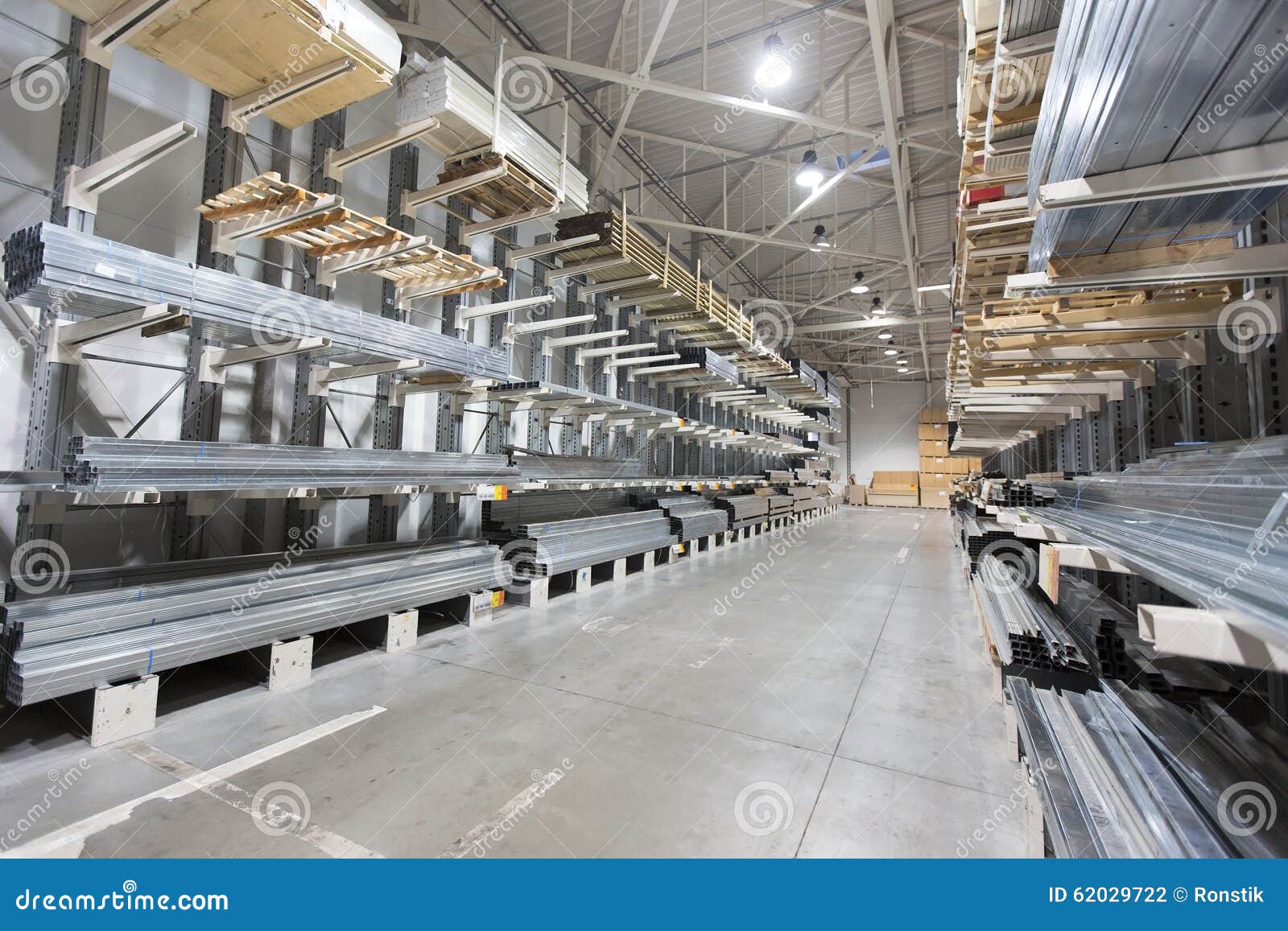 Construction Material Warehouse Stock Photo - Image of aluminum, steel ...