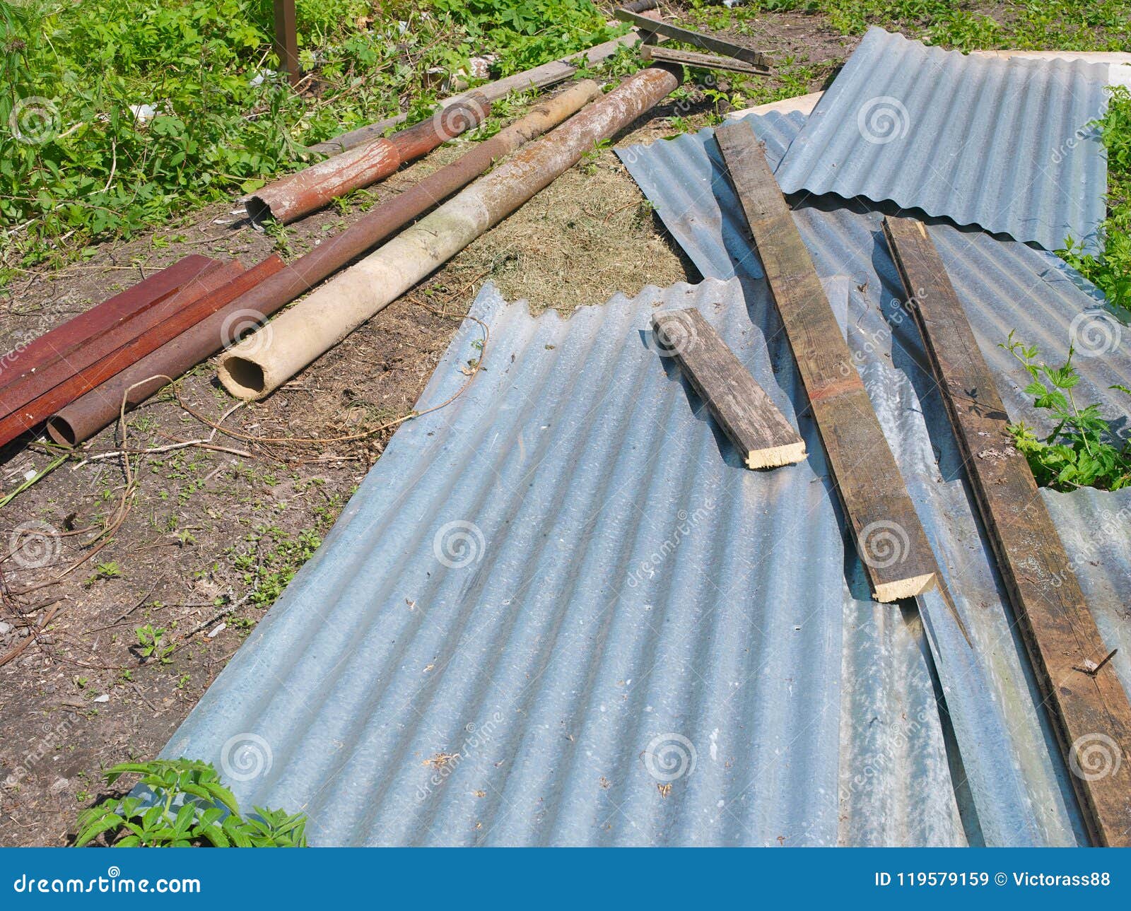 Construction Materials in Mess Stock Image - Image of pipes, mess ...