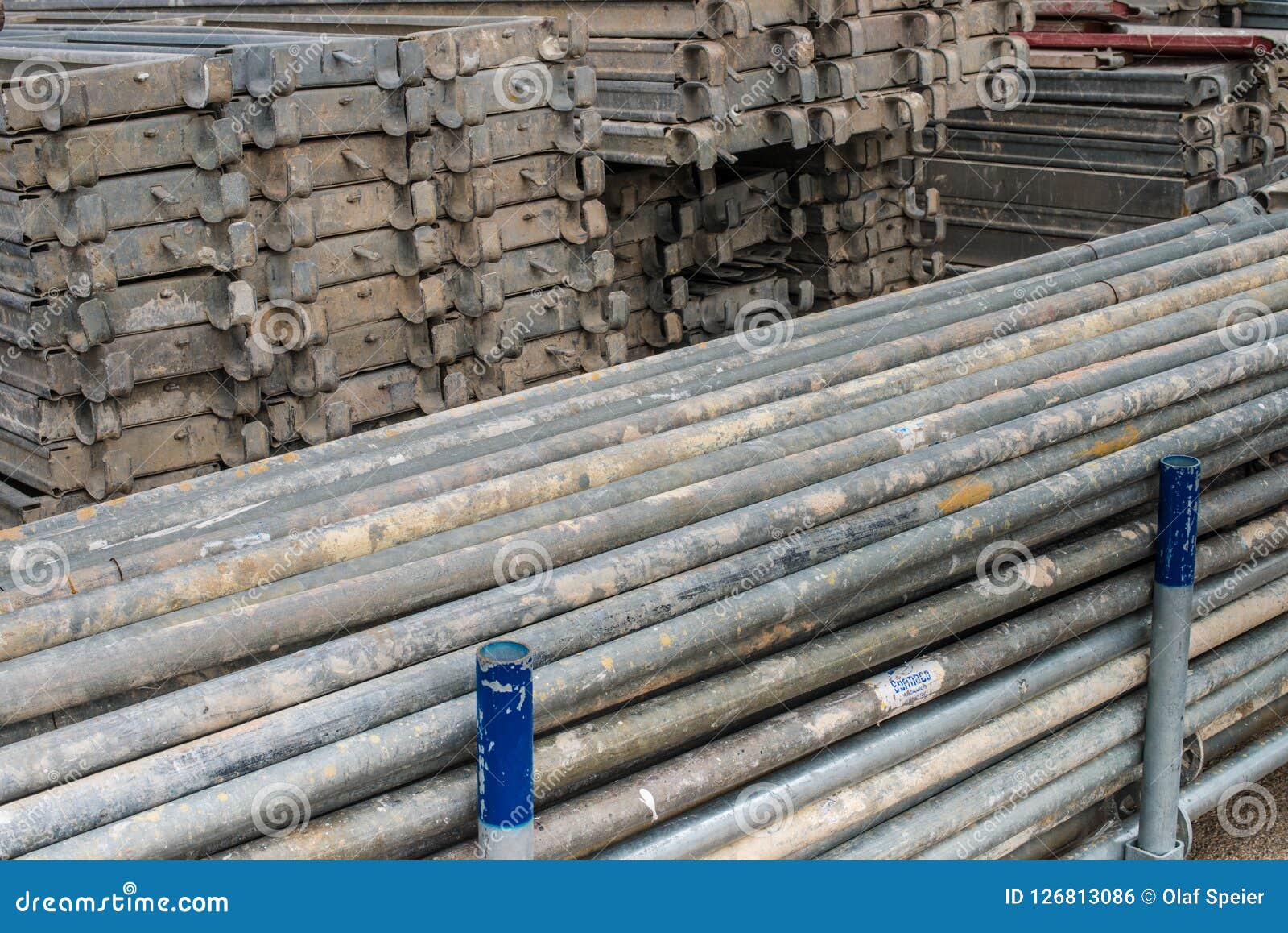 Construction Materials Piled Up Stock Photo - Image of piled, storage ...
