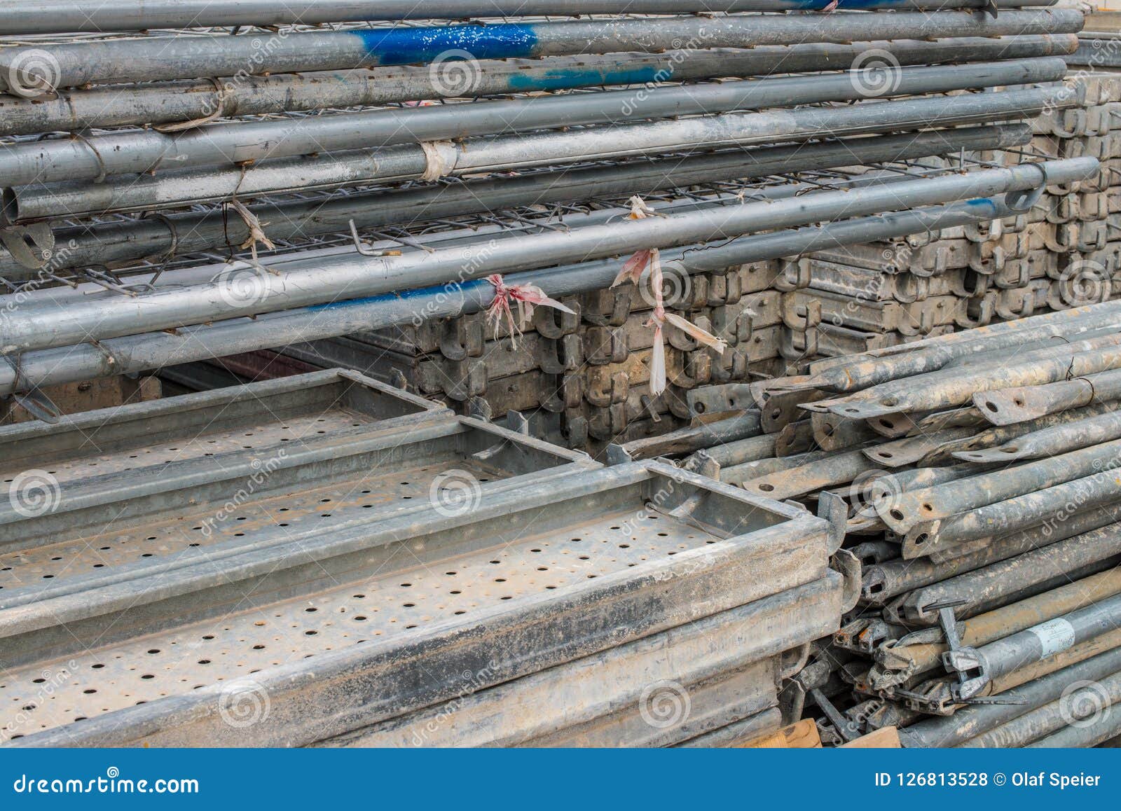Construction Materials Piled Up Stock Photo - Image of horizontal ...