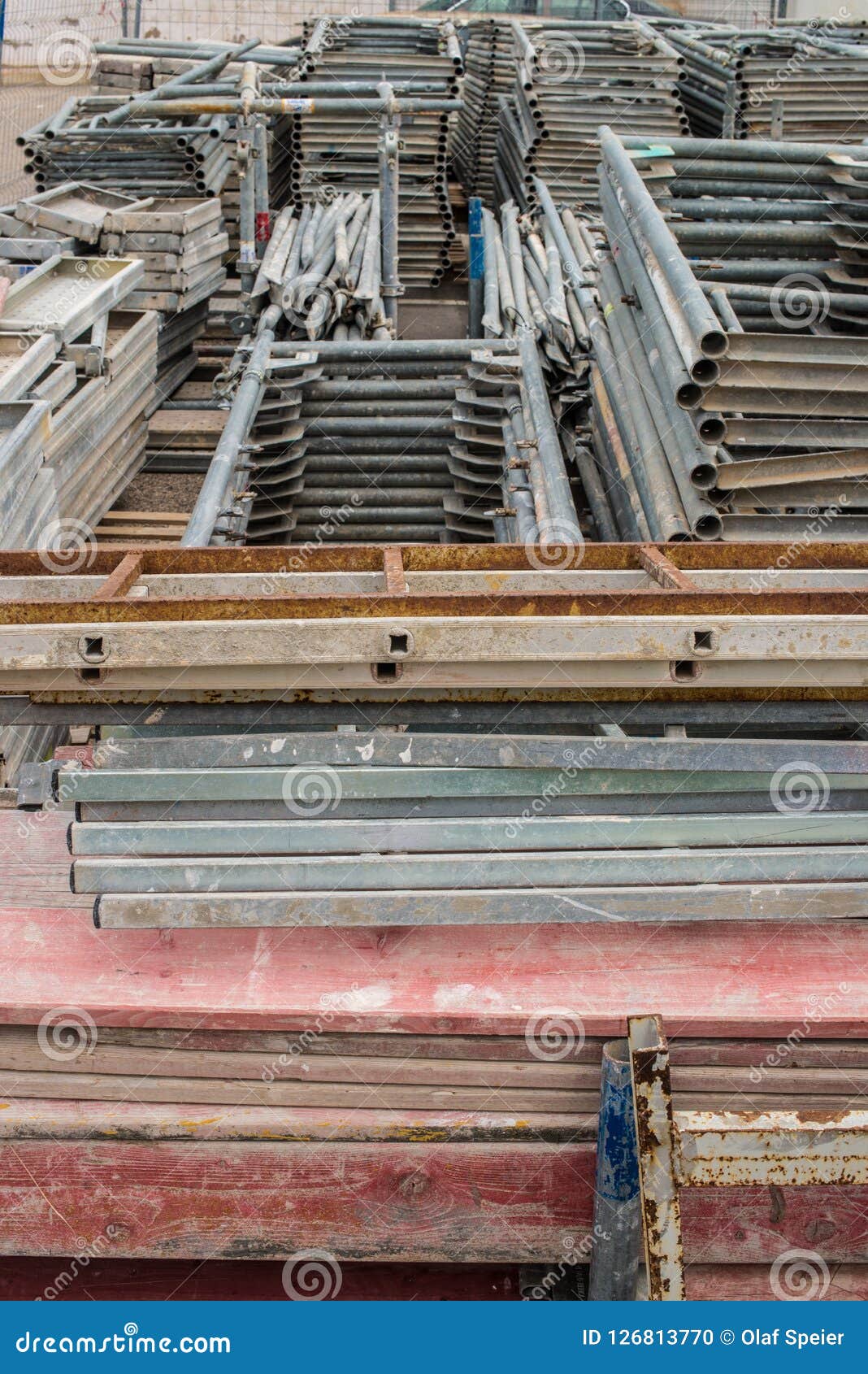 Construction Materials Piled Up Stock Photo - Image of building, heavy ...