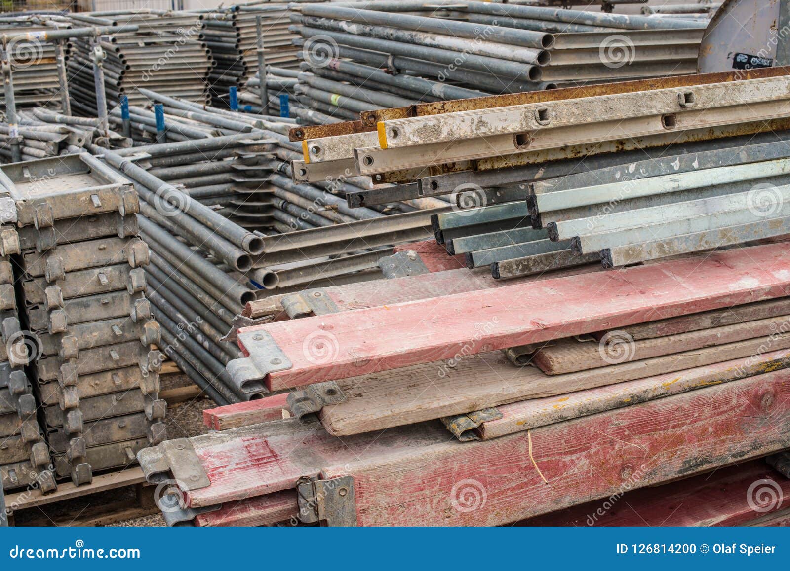 Construction Materials Piled Up Stock Photo - Image of construction ...